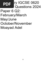 Cambridge IGCSE Chemistry Paper 6 Guide | PDF | Solubility | Sodium