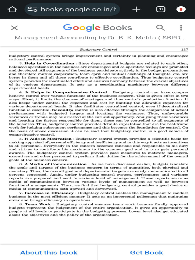 Budgetary Control | PDF