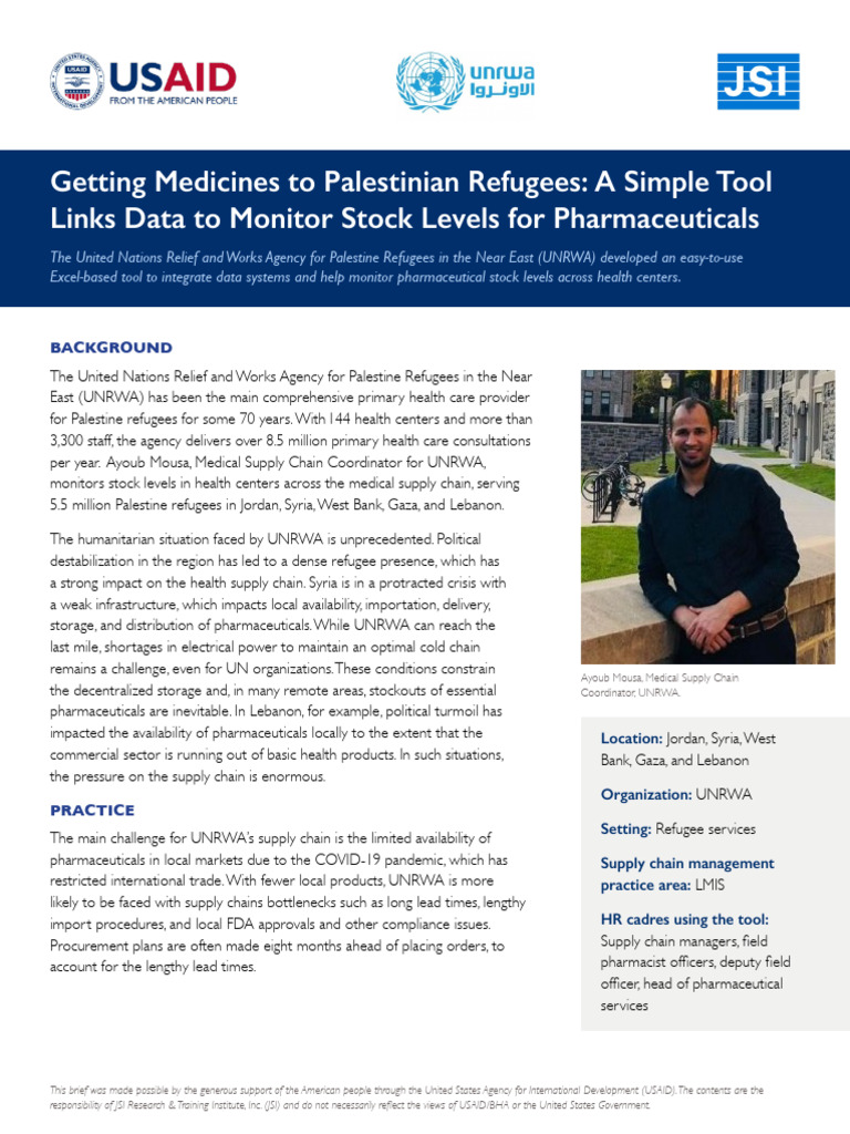 Learning Brief UNRWA Final 508 | PDF | Palestinian Refugees | Unrwa