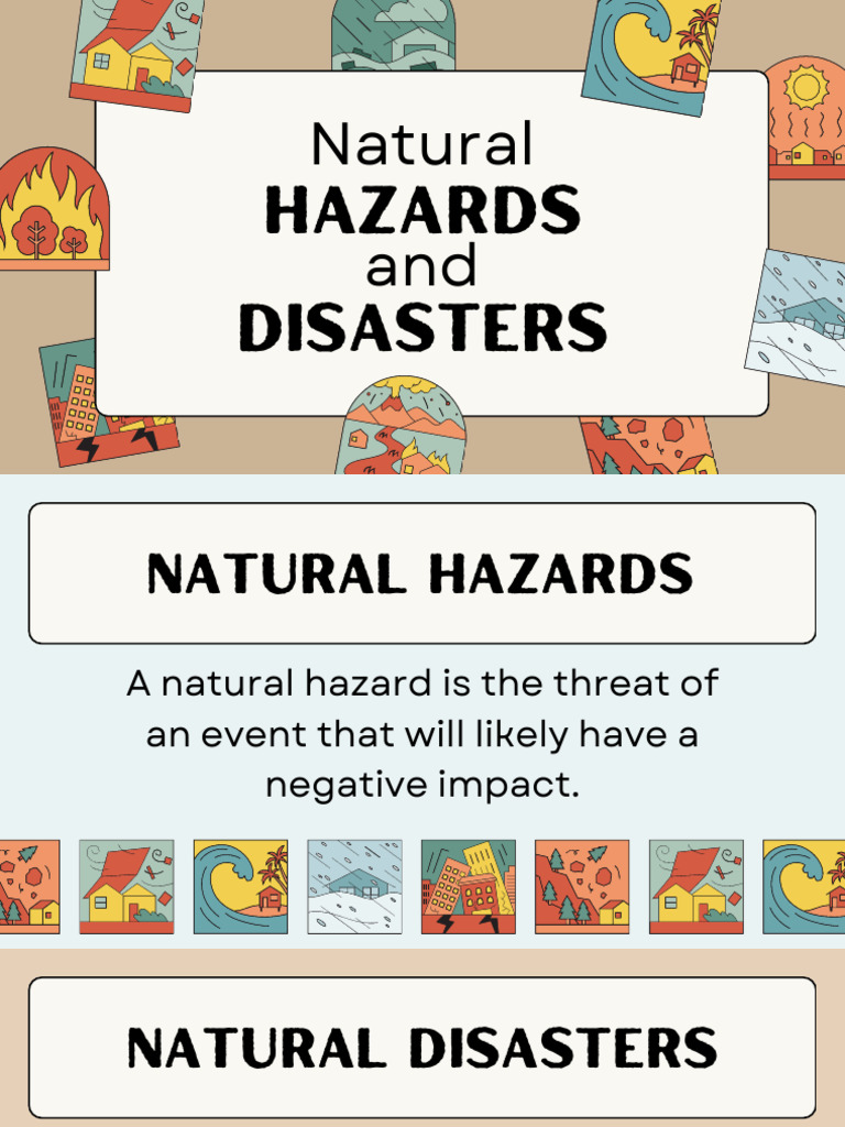 Natural Hazards and Disasters Earth Science Presentation in Colorful ...
