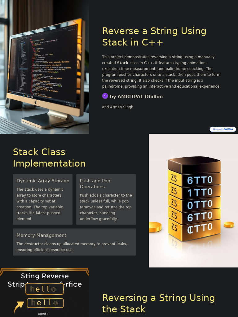 Reverse A String Using Stack in C | PDF | String (Computer Science ...