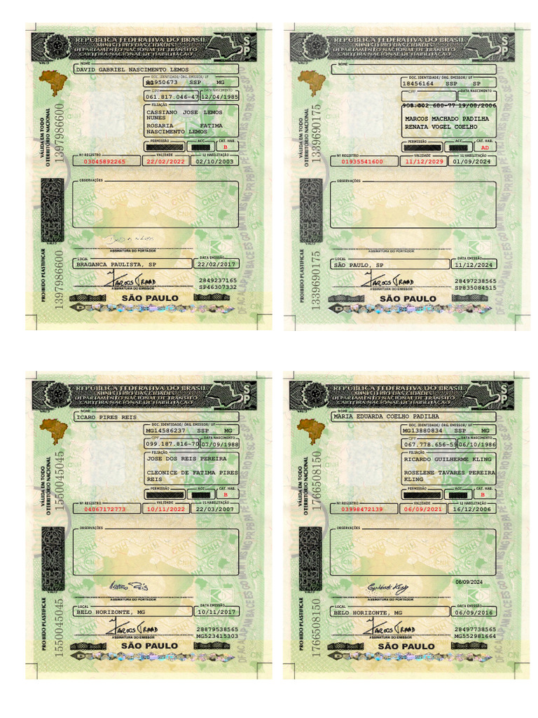 RG Gratis Editavel | PDF | Brasil