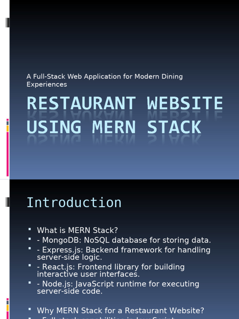 Restaurant_Website_MERN_Stack | PDF | Databases | Information Technology Management