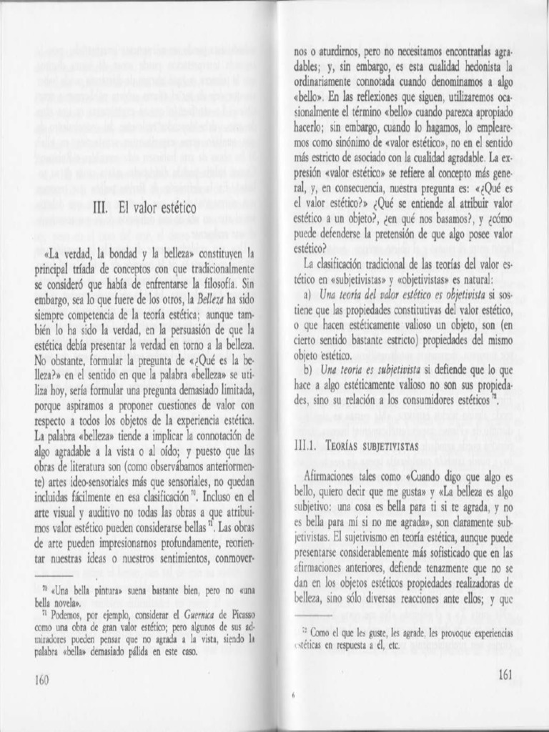 Tema 1. Capítulo III. del libro de Monroe C. Beardsley y John Hospers ...