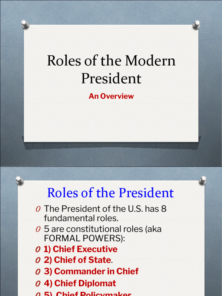 The President as Chief Citizen Role | PDF | Presidents Of The United ...