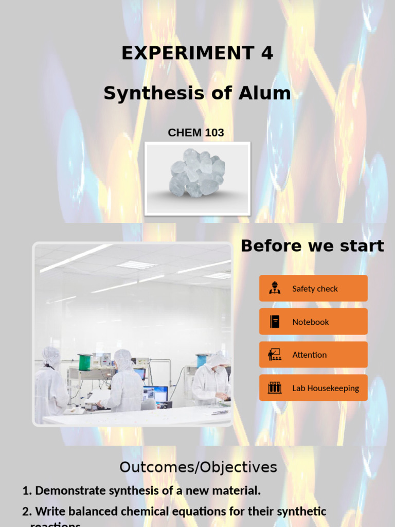 Synthesis of Alum Lab Experiment | PDF | Filtration | Aluminium
