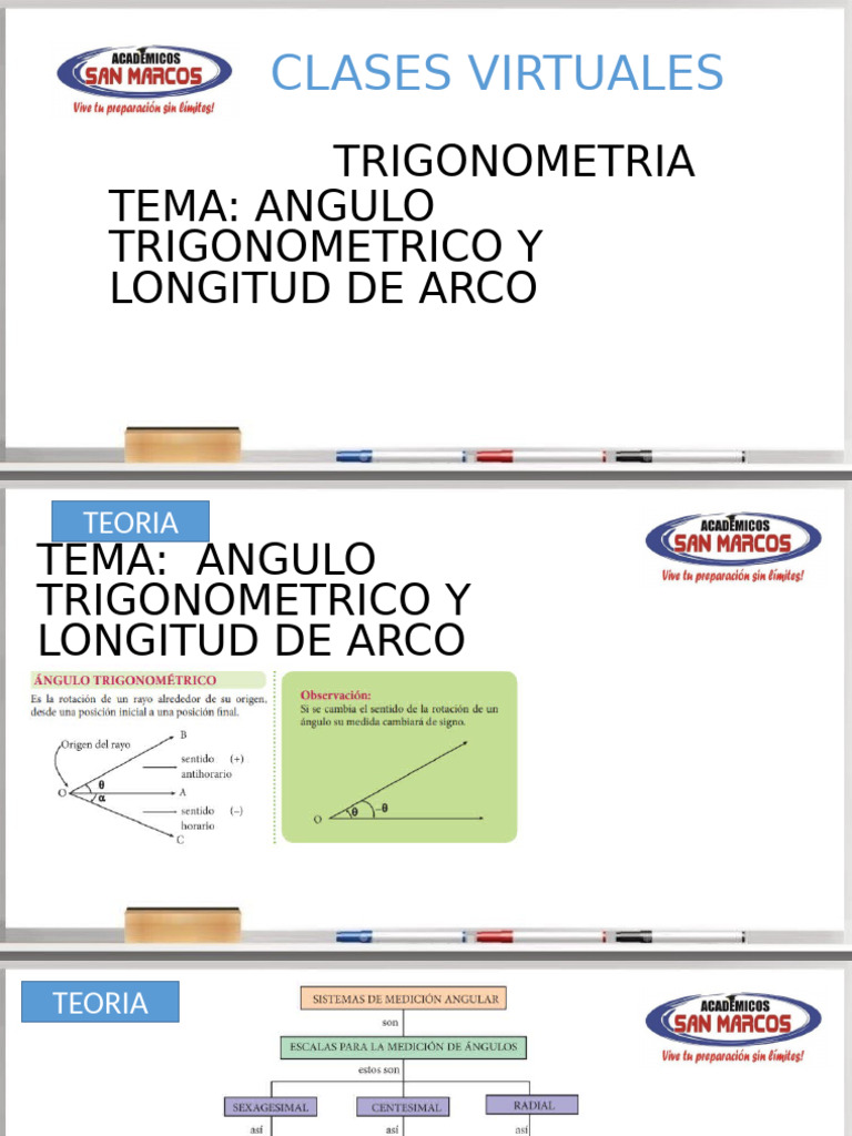 Angulo Trigonometrico y Longitud de Arco | PDF