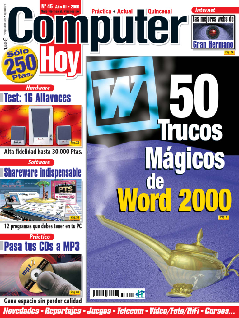 045 Computer Hoy - 50 Trucos Magicos de Word 2000 | PDF | USB | Microprocesador