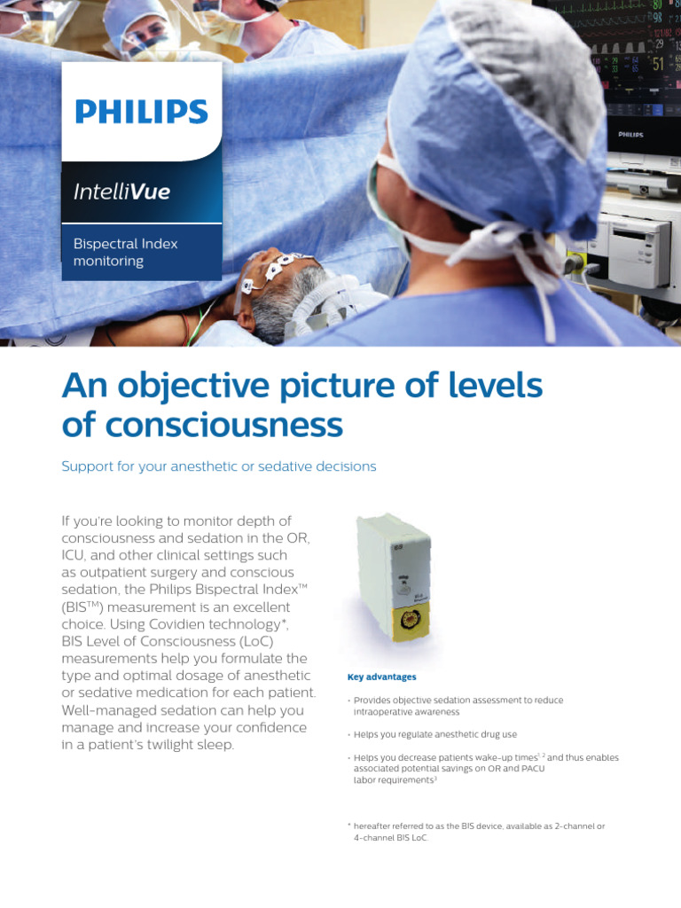 Bis Bilateral Patient Monitor Module | PDF | Anesthesia | Medical ...