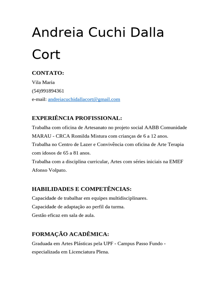 Andreia Cuchi Dalla Cort | PDF
