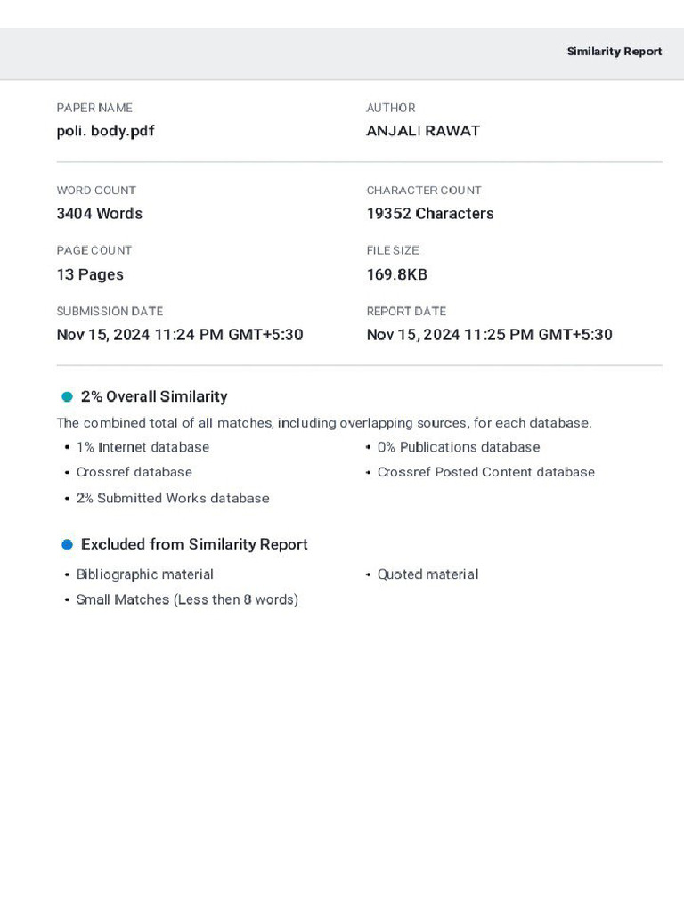 poli. report | PDF
