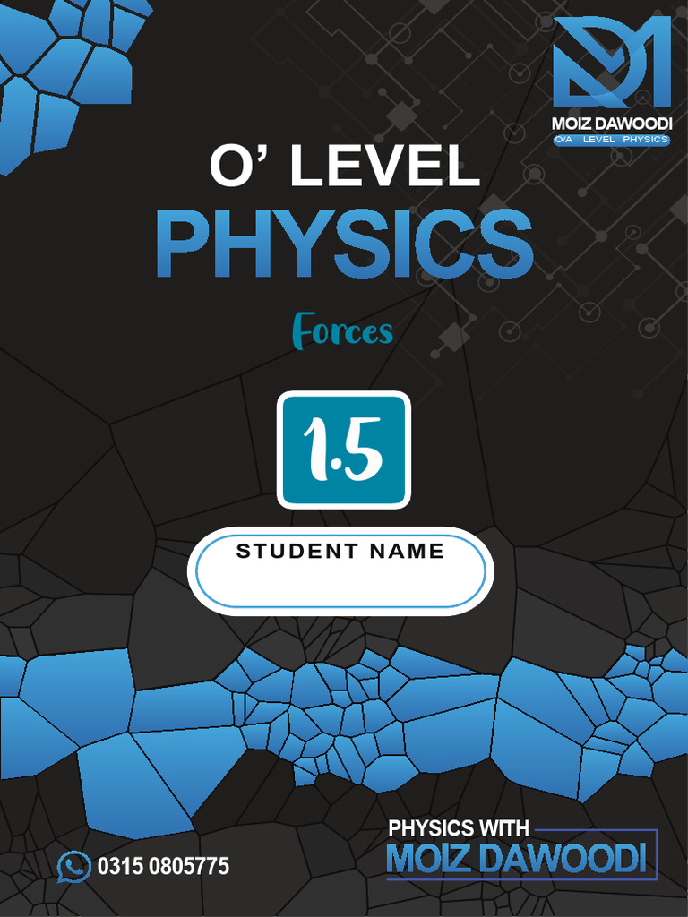 Forces and Motion in Physics O/A Levels | PDF | Force | Weight