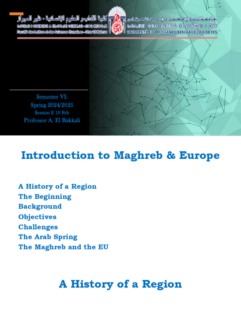 I Maghreb and Europe Intro | PDF | Maghreb | Libya
