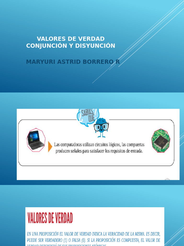 Valores de Verdad-Conectivos Unipamplona | PDF