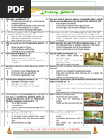 Provisional Driving Test Questions 2024 | PDF | Transport