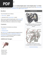 Triangular Space - Borders - Contents - TeachMeAnatomy | PDF