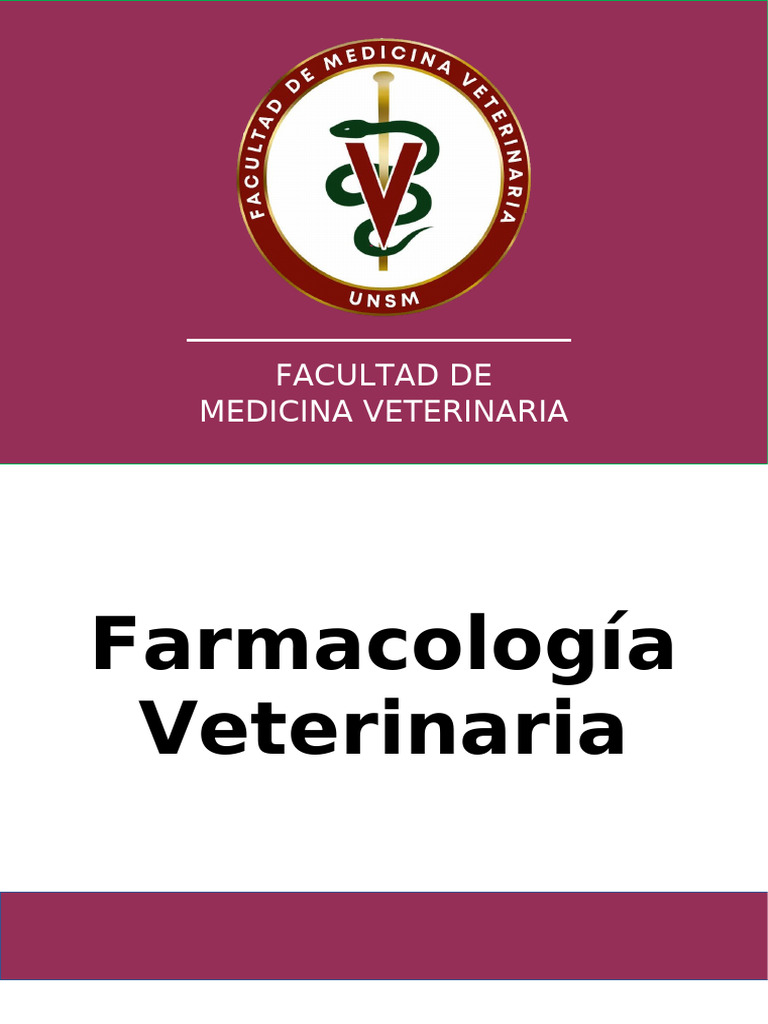 Farmacología Veterinaria: Introducción | PDF
