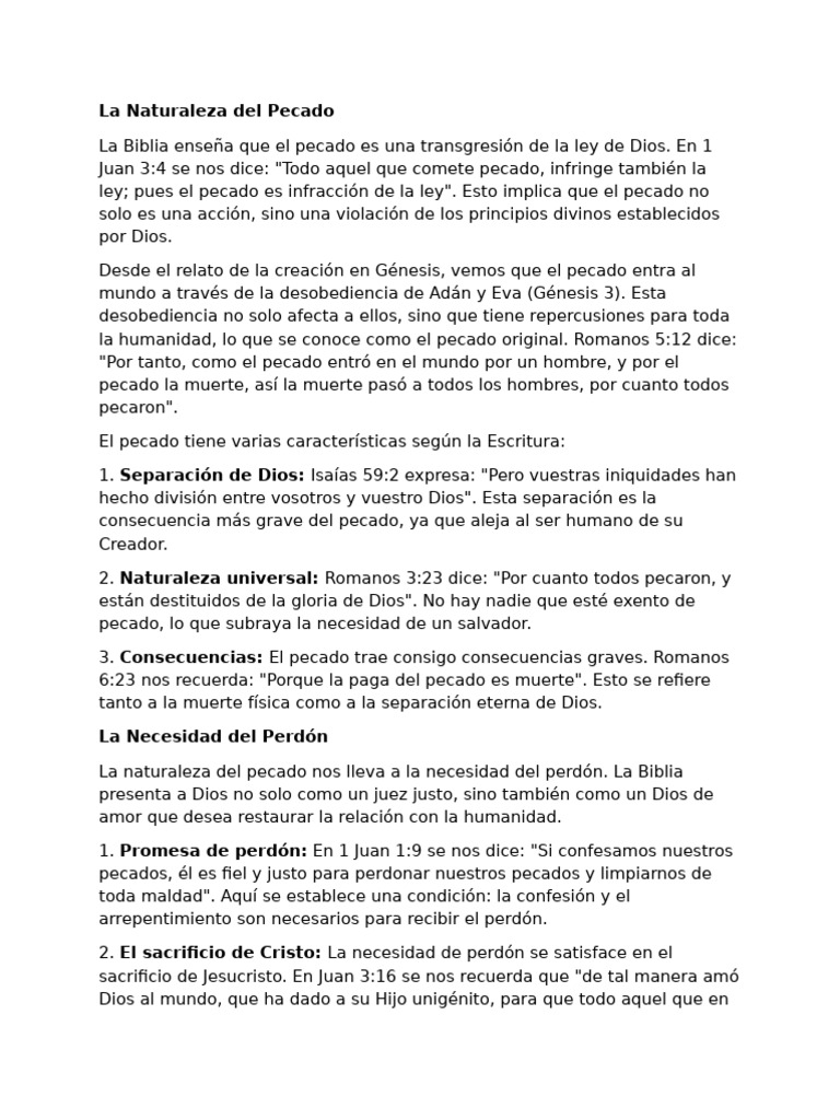 Pecado - Perdón 1 | PDF | Pecado | Perdón