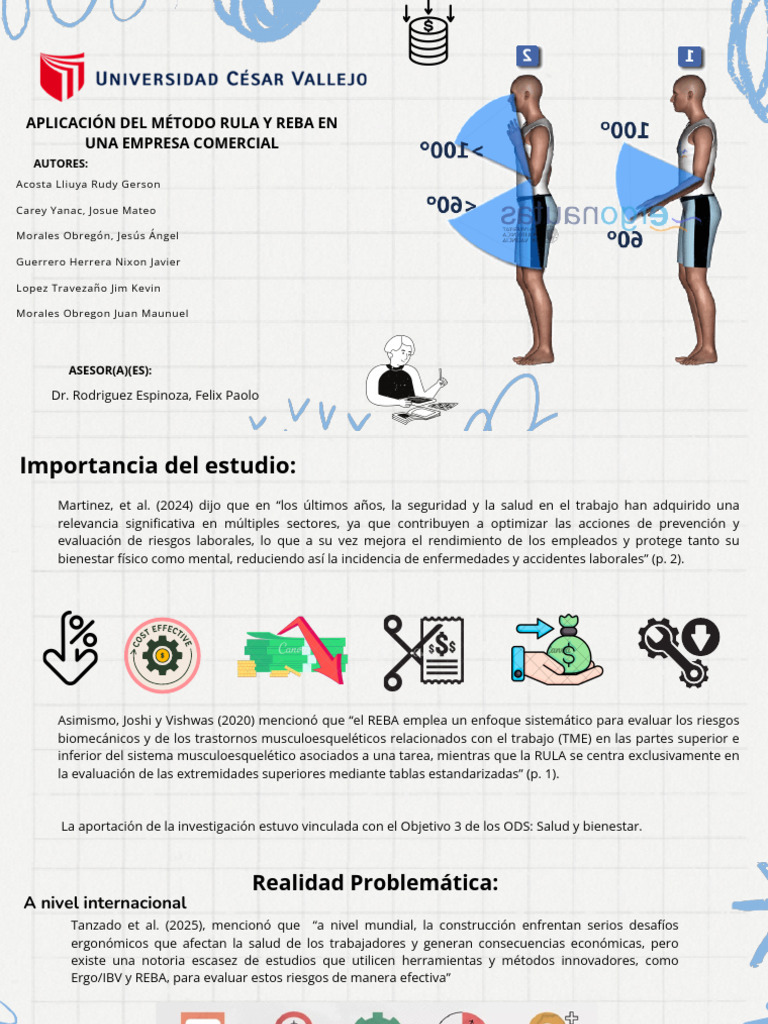 Ppt de Metodo Rula y Reba | PDF