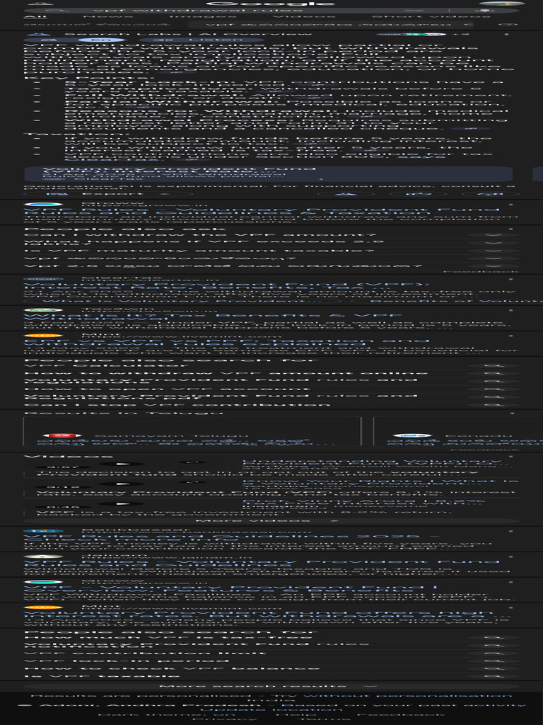 VPF Withdrawal Rules - Google Search | PDF | Taxes | Public Finance
