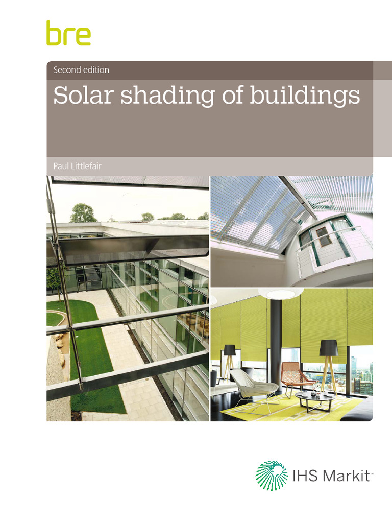 Solar Shading of Buildings | PDF | Window | Glass Applications