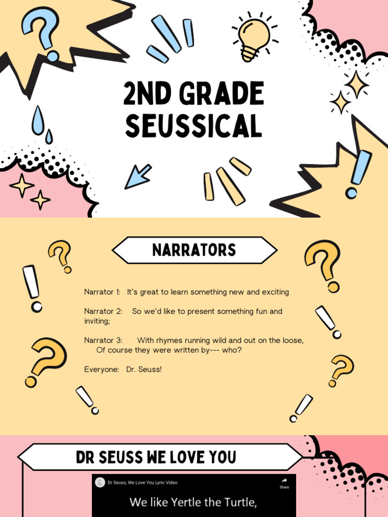 2nd Grade Seussical Washington | PDF