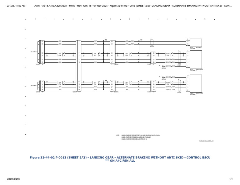 Figure 32-44-02 P 0013 (Sheet 2/2) - Landing Gear - Alternate Braking ...