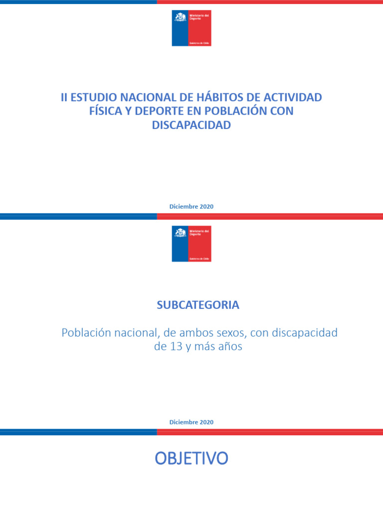 Resumen Ejecutivo II Estudio Nacional de H Bitos de Actividad F Sica y Deporte en Poblaci N Con ...