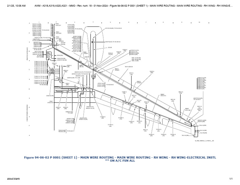 Figure 94-06-02 P 0001 (Sheet 1) - Main Wire Routing - Main Wire ...