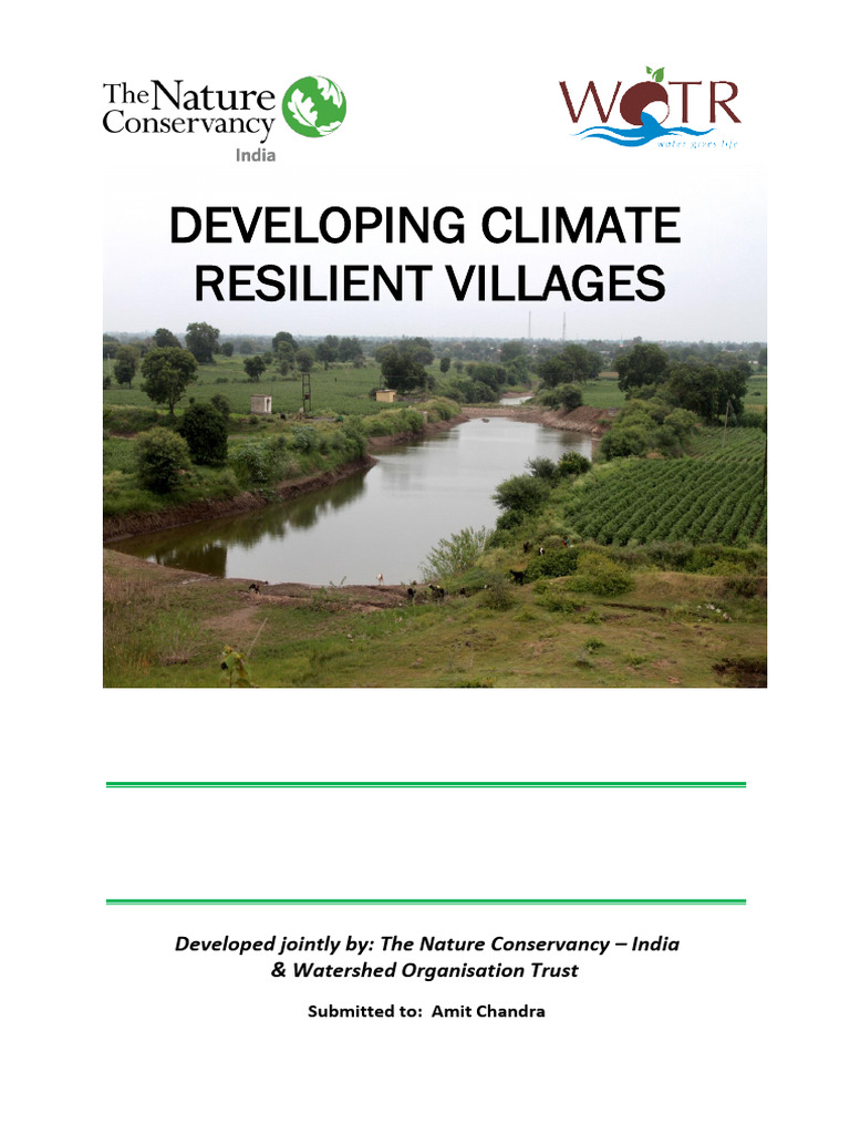 Developing Climate Resilient Villages | PDF | Agriculture | Soil
