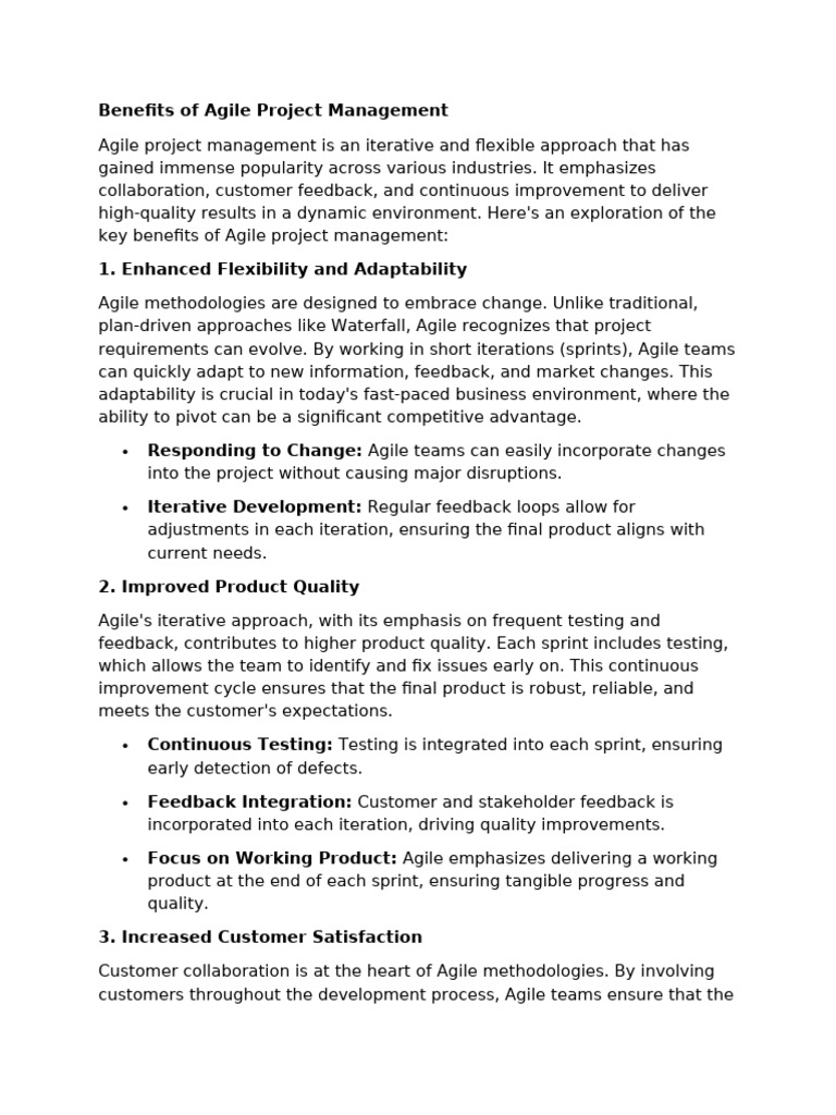 Agile Project Management | PDF | Agile Software Development | Project Management