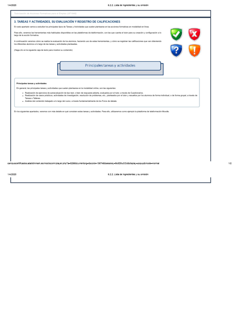 TEMA3_3. TAREAS Y ACTIVIDADES, SU EVALUACI N Y REGISTRO DE CALIFICACIONES | PDF