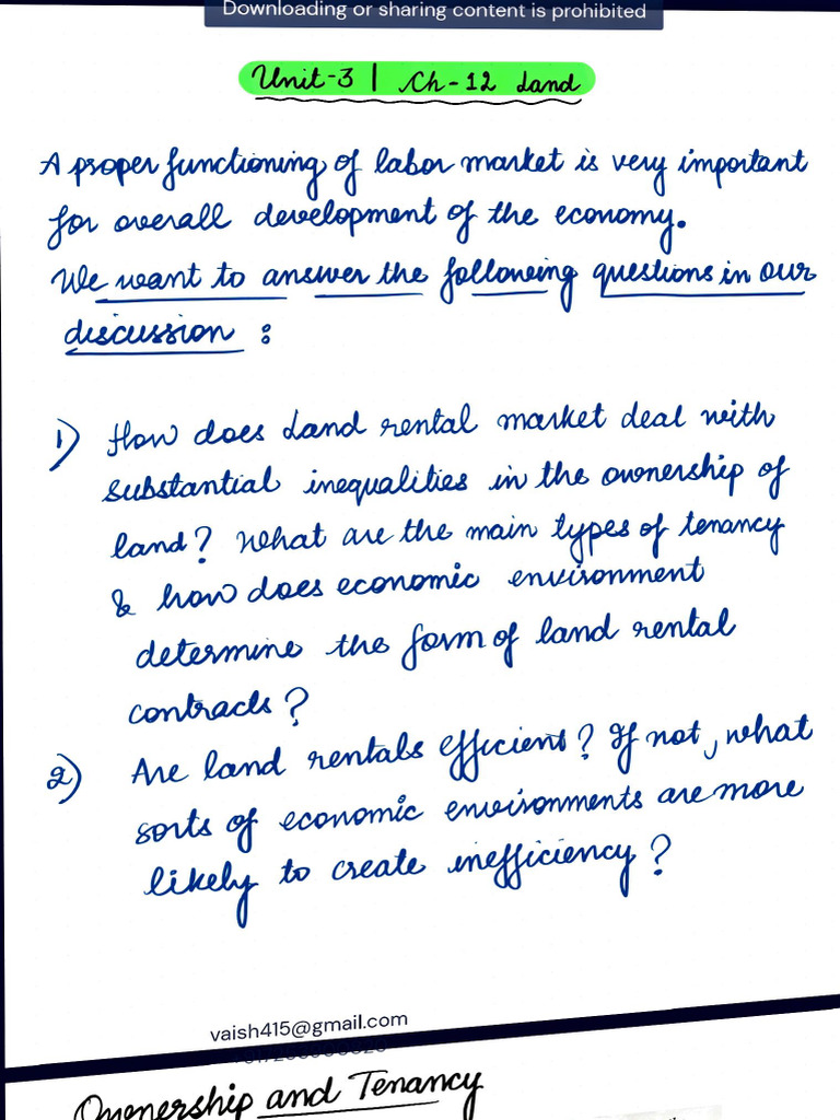 Unit 3 CH 12 Land | PDF