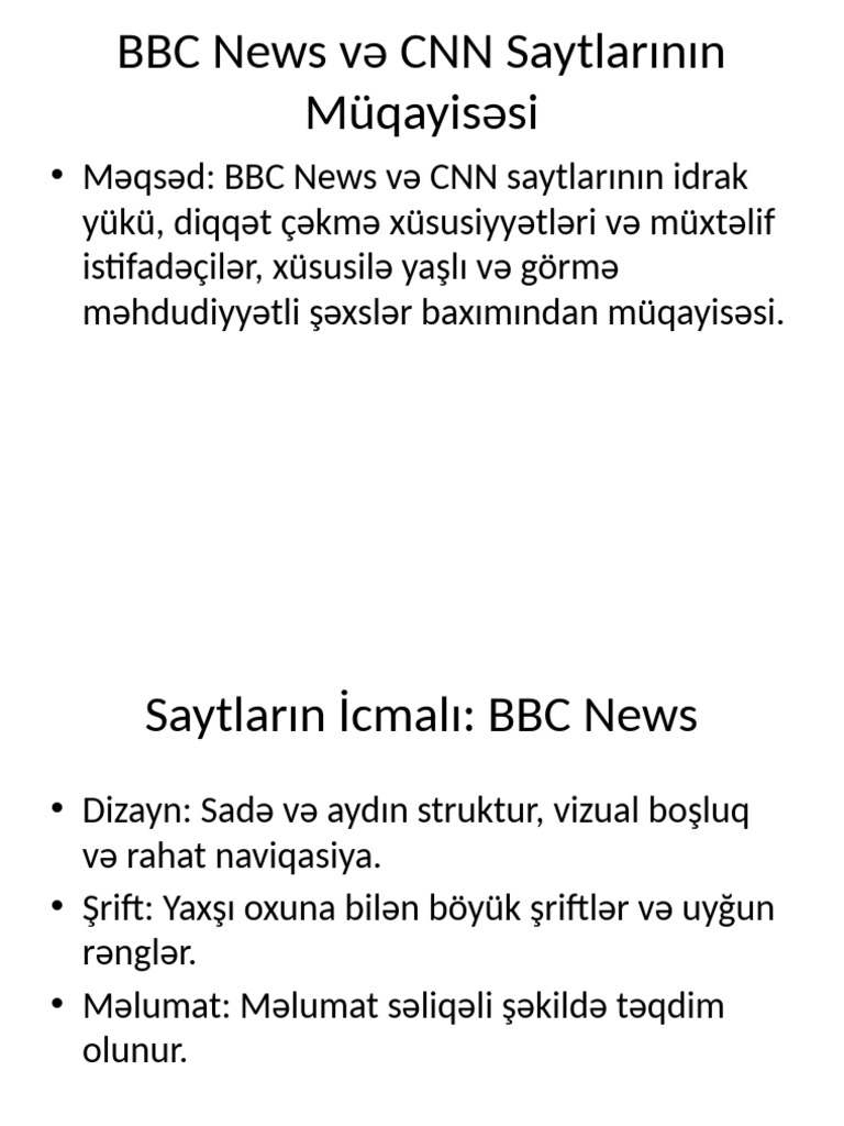 BBC Vs CNN Presentation | PDF