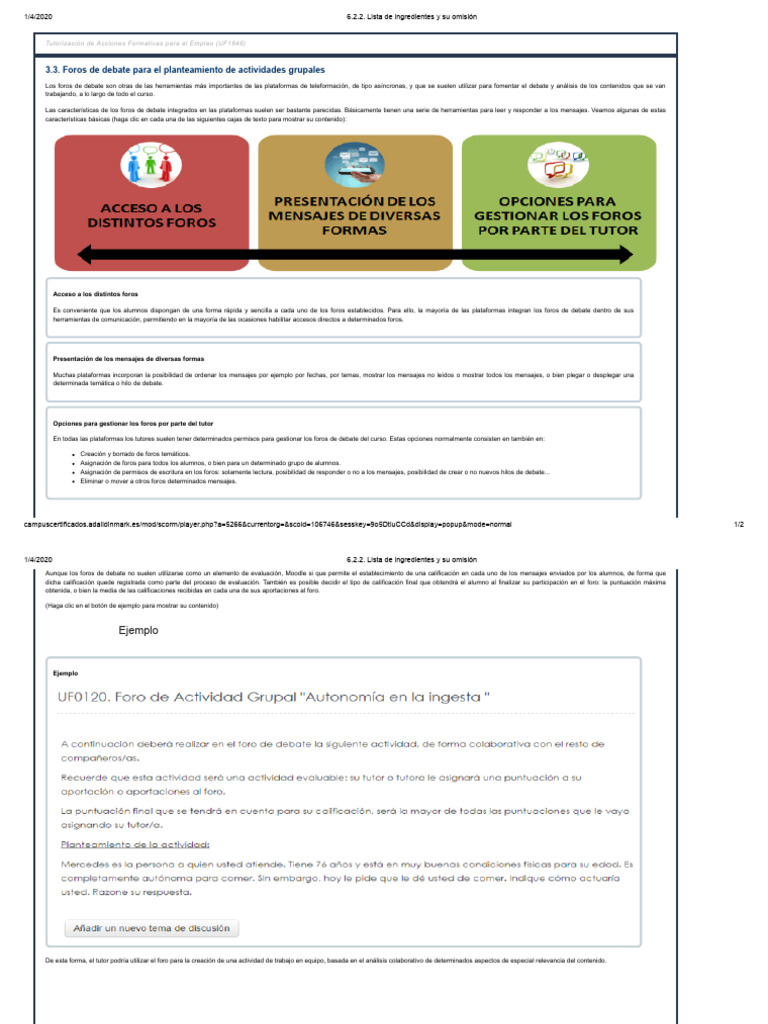 TEMA3 - 3.3. Foros de Debate para El Planteamiento de Actividades ...