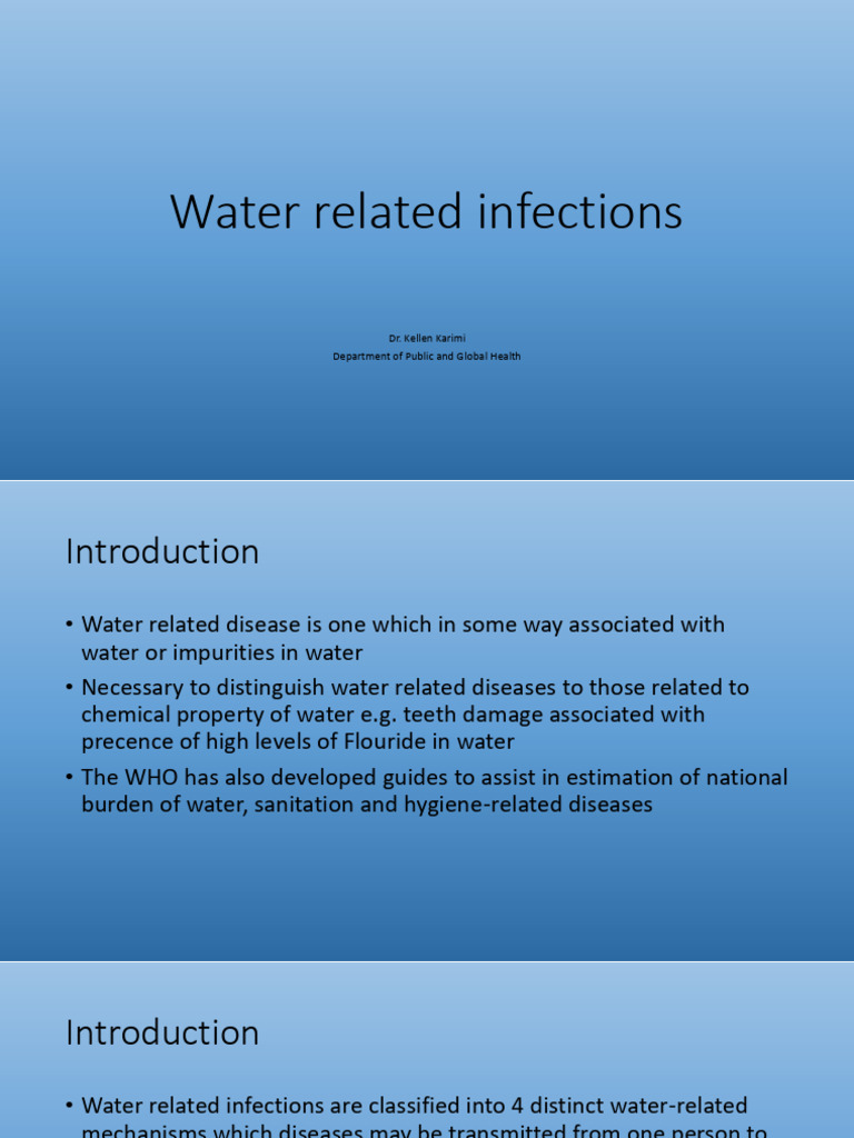 Understanding Water-Related Infections | PDF | Water Purification ...