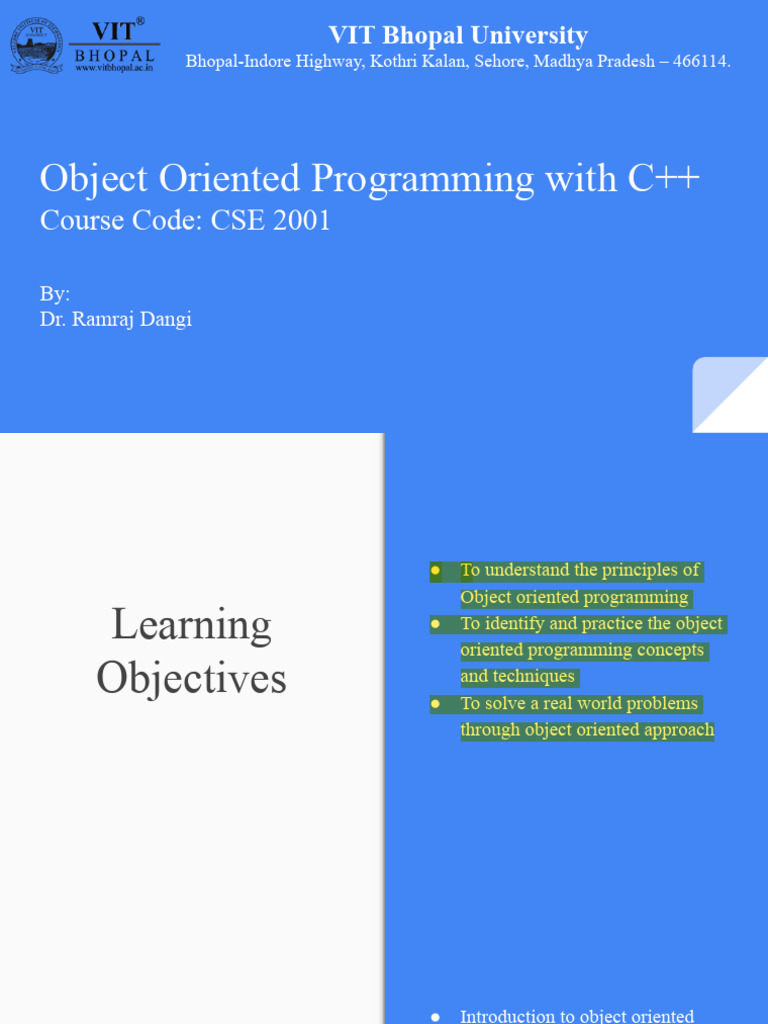 OOPs with C--_CSE 2001_ Unit 2 | PDF | Class (Computer Programming) | C++
