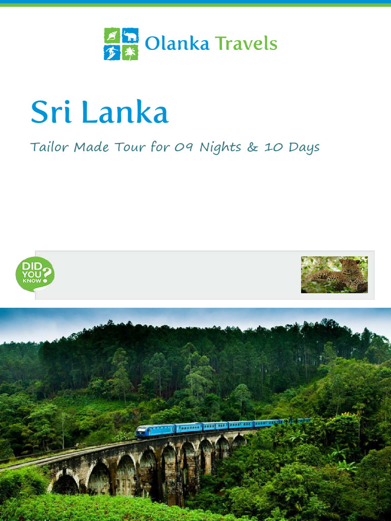 SriLanka Tour 72363-OP2 Abdelouahid Yousfi-3 | PDF | Sri Lanka | Sea Turtle