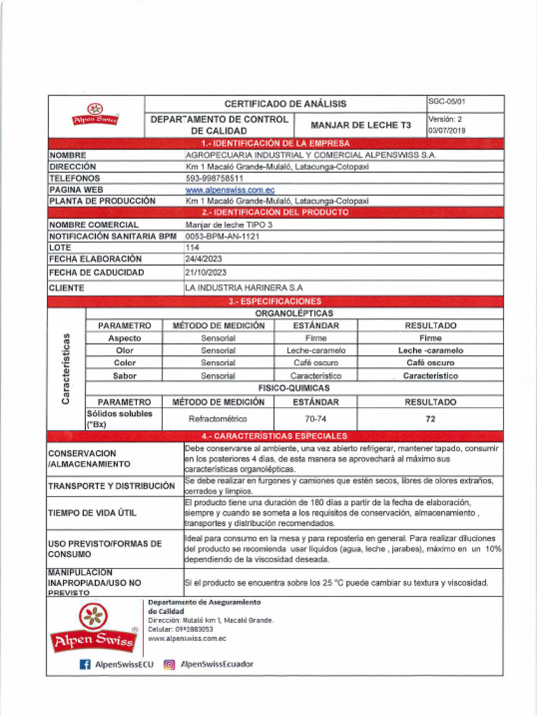 Certificado Industria H. | PDF