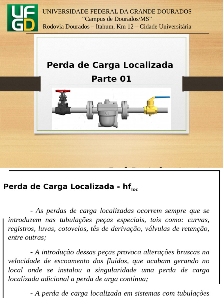 Aula 07 - Perda de Carga Localizada - Parte 01 | PDF