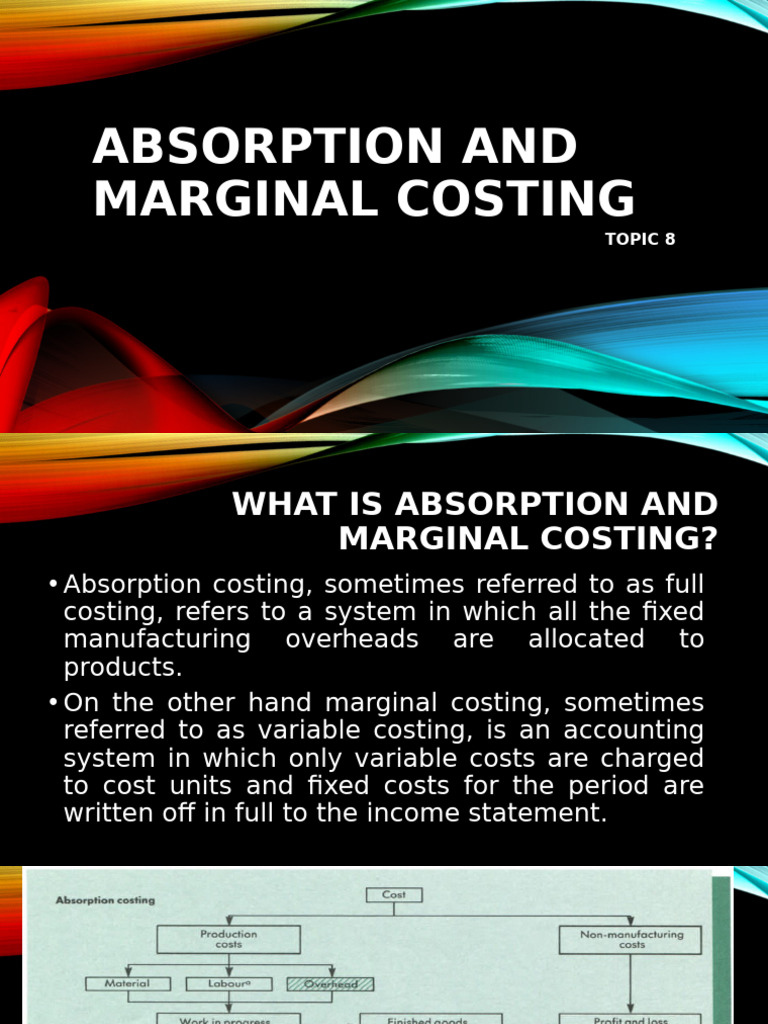 Session 8 - Absorption and Marginal Costing | PDF | Cost Of Goods Sold ...