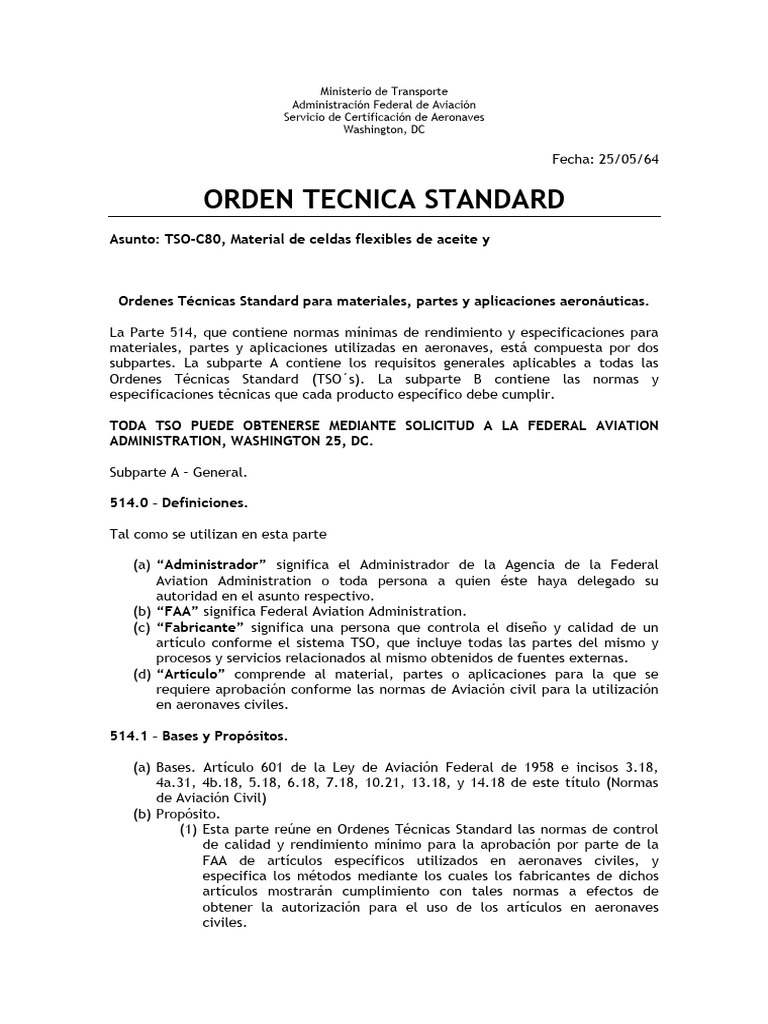 Traduccion TSO C-80 | PDF | Diseño | Información
