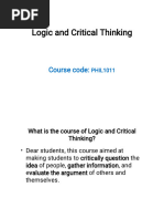 Logic - Unit-One - Part-1 - Amharic and English Freshman | PDF