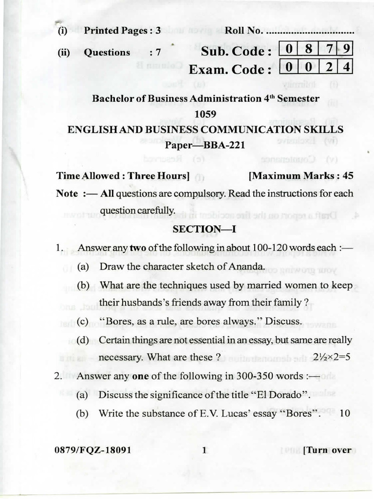 BBA 4th Sem May 2019 | PDF | Databases | Taxes