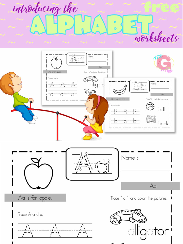 Free Introducing The Alphabet Worksheets | PDF