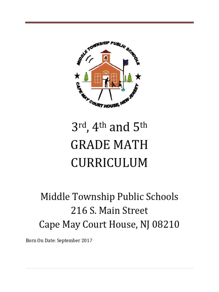 Math Curriculum | PDF | Multiplication | Numbers