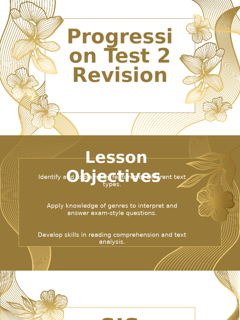 Progression 2 Test Revision | PDF