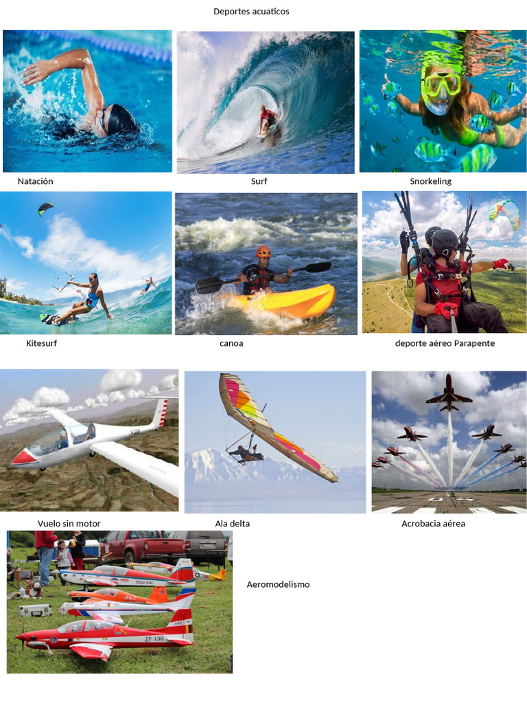 Todos Los Tipos de Deportes | PDF