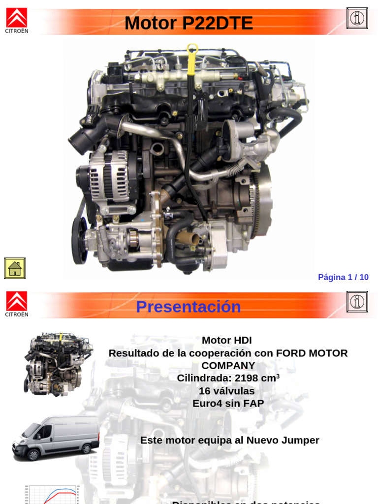 Moteur P22DTE | PDF