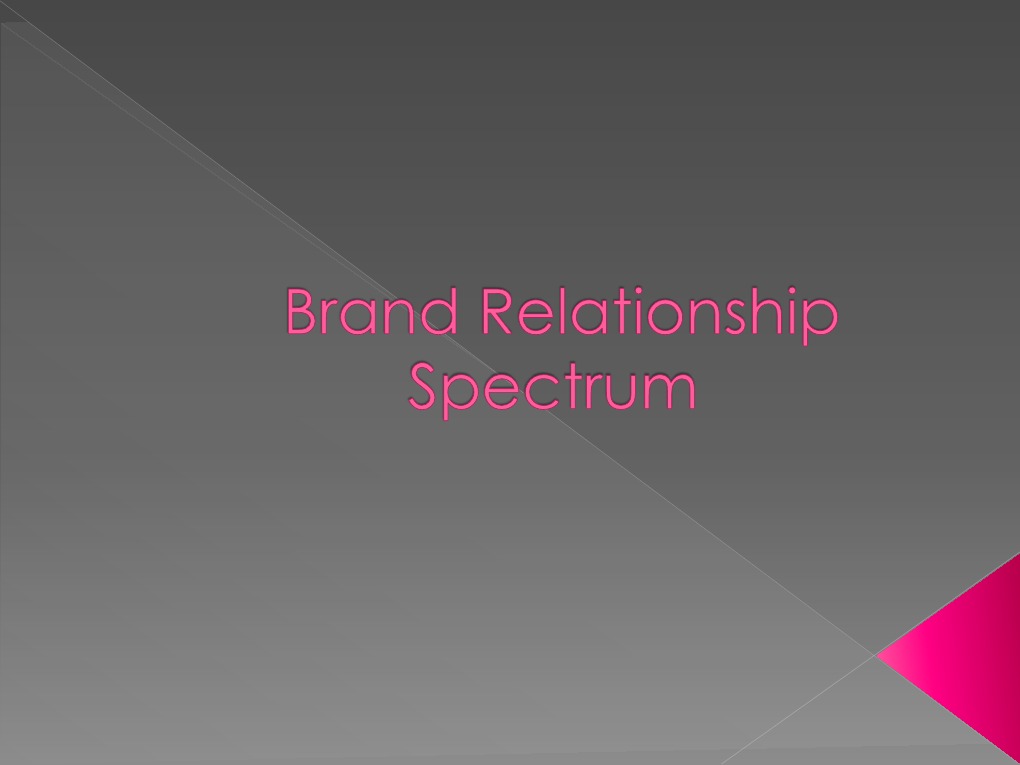 Brand Relationship Spectrum Explained | PDF | Brand | Strategic Management